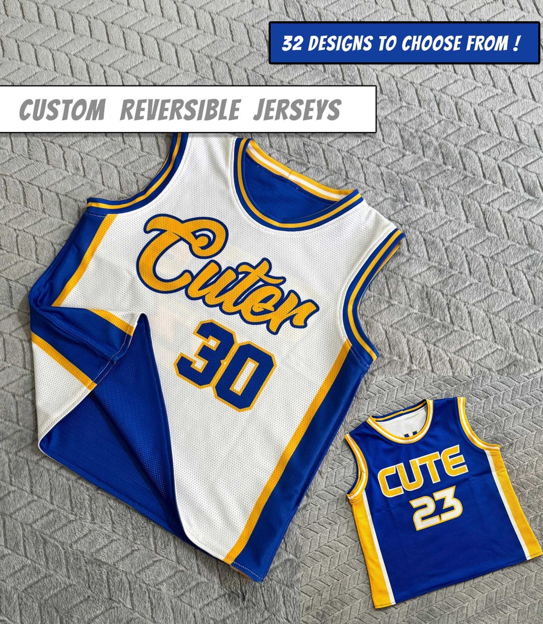 Kids GSW Style Basketball Jersey | Personalized Sports Jersey | Custom ...