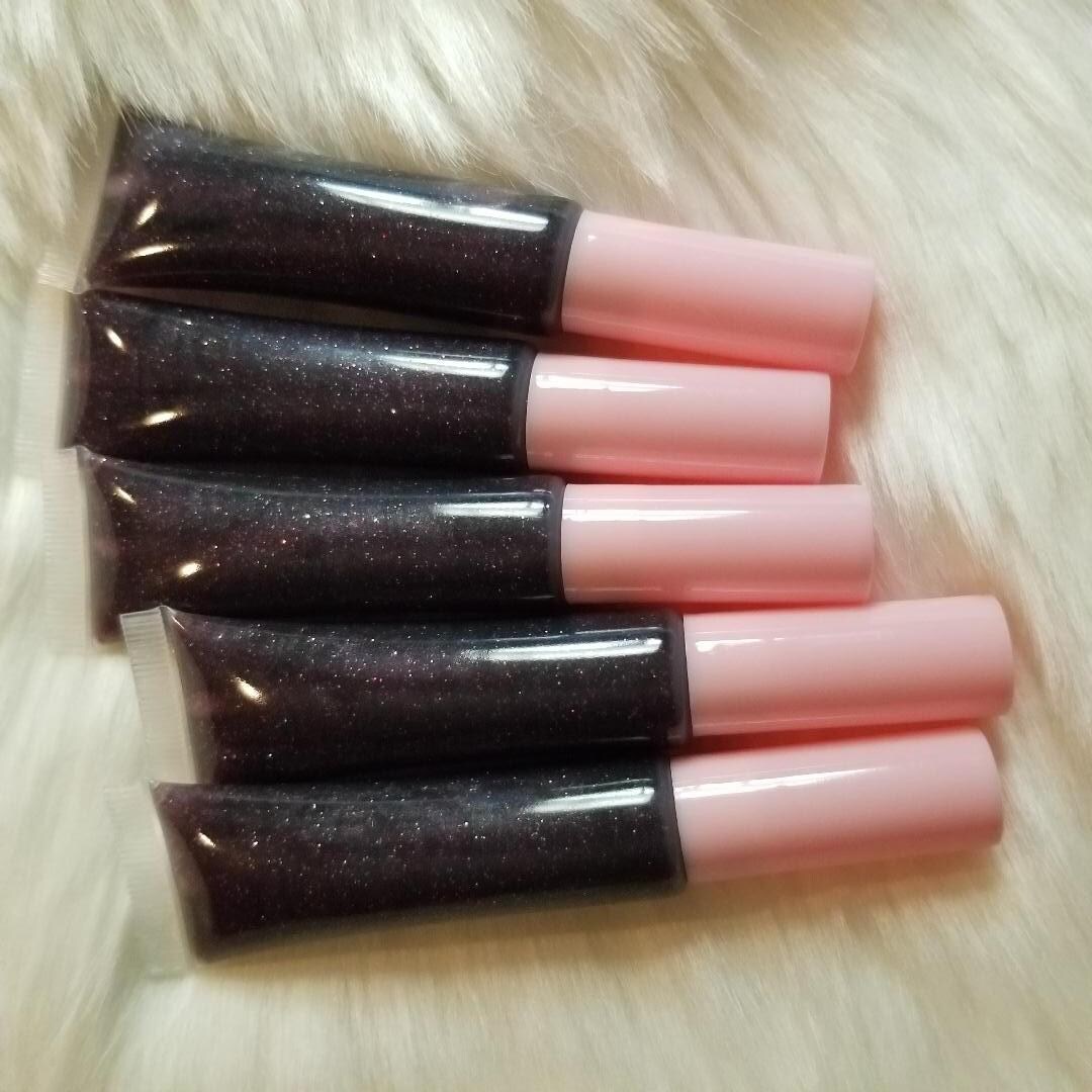 Midnight Sheer Glitter Lip Gloss - Moisturizing and Shiny! 15ml Wand ...