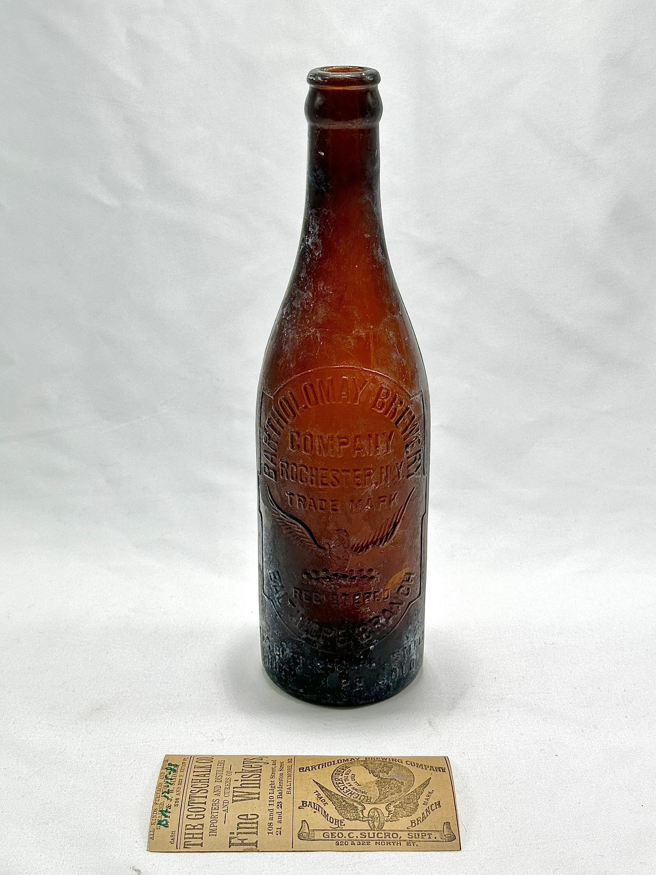 Antique BIM Beer Bottle Advertisement Bartholomay Brewery Co Baltimore ...