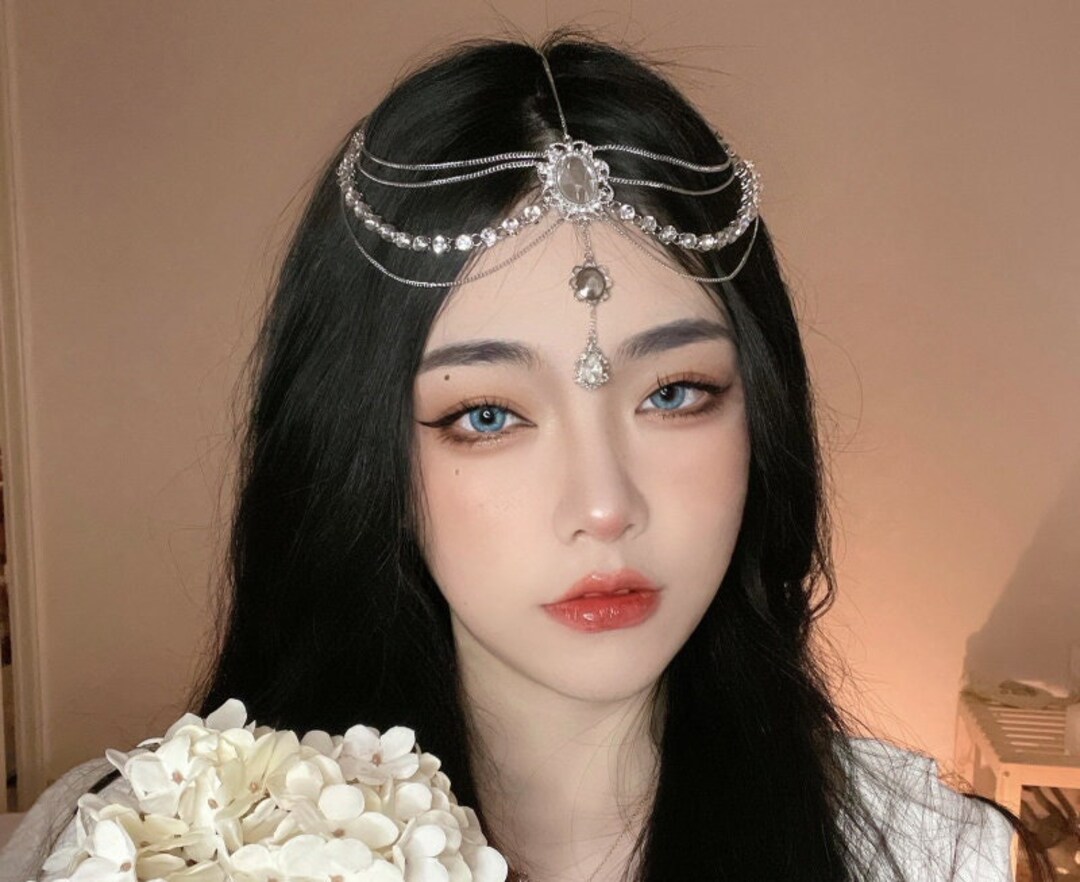 Boho Headdressteardrop Rhinestones Headpiece Vintage Hair - Etsy
