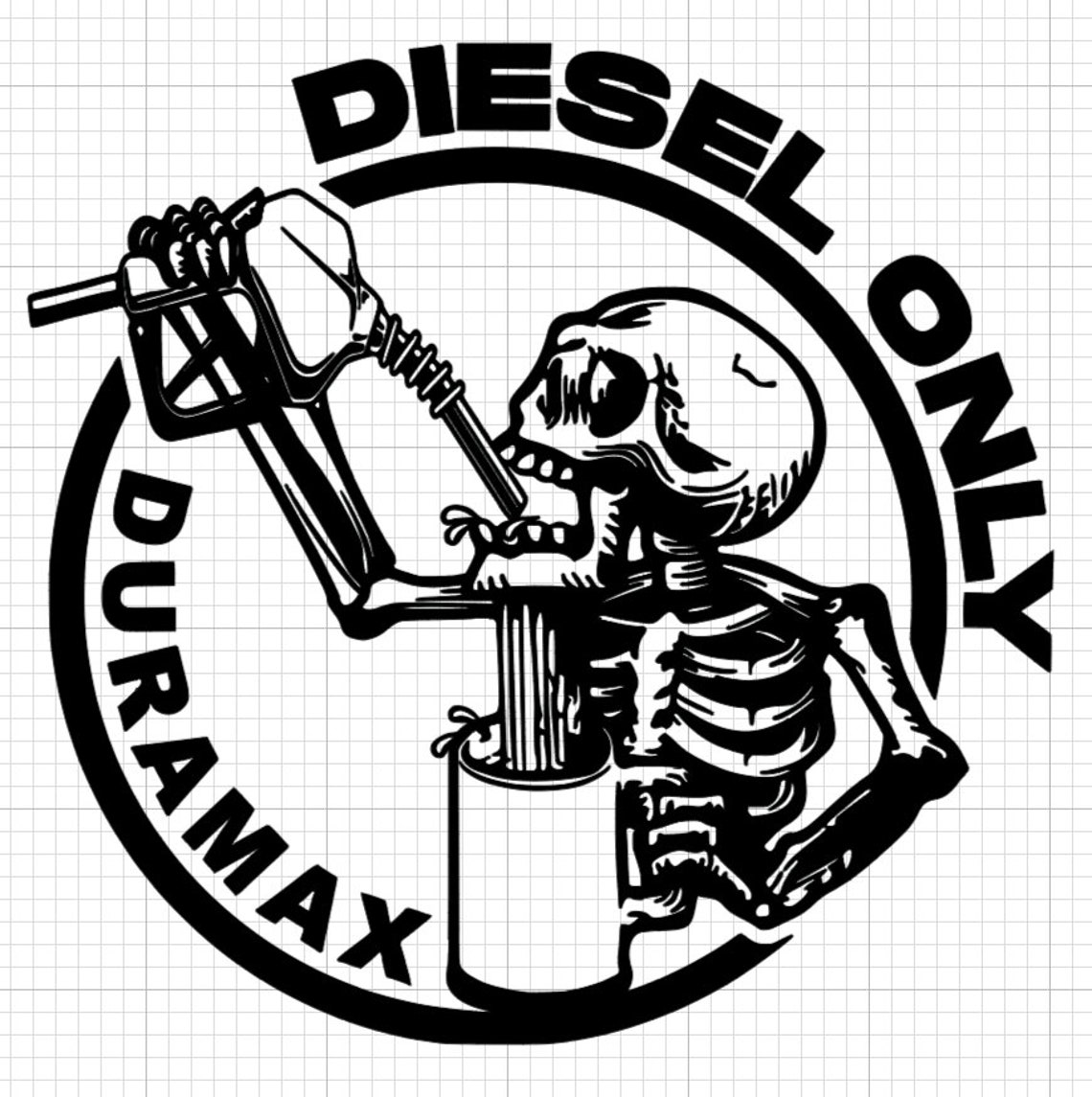 Diesel Only Duramax Decal - Etsy