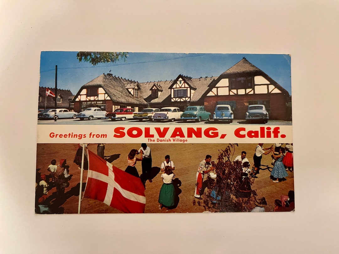 Solvang, California Vintage Postcard 1966 - Etsy