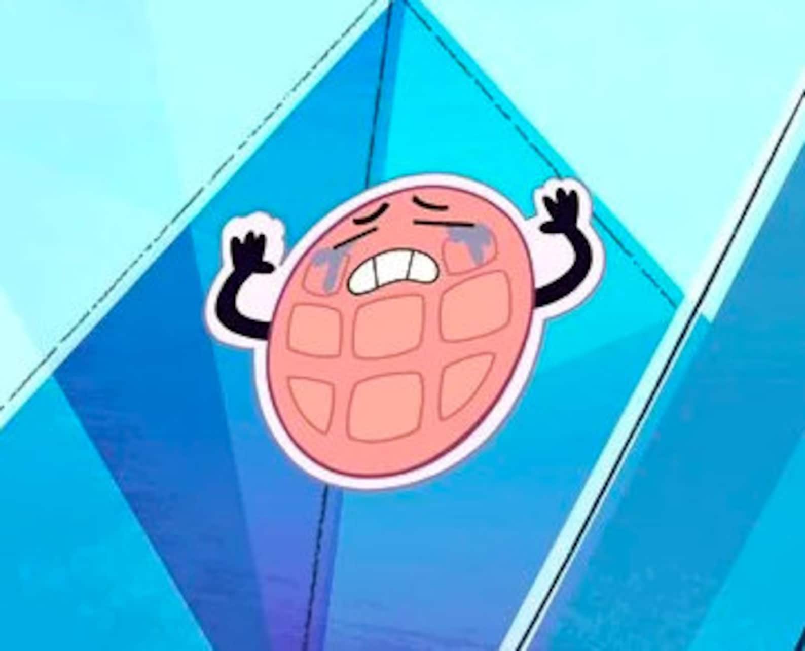 Steven Universe Waffle Inspired Sticker crying Breakfast - Etsy