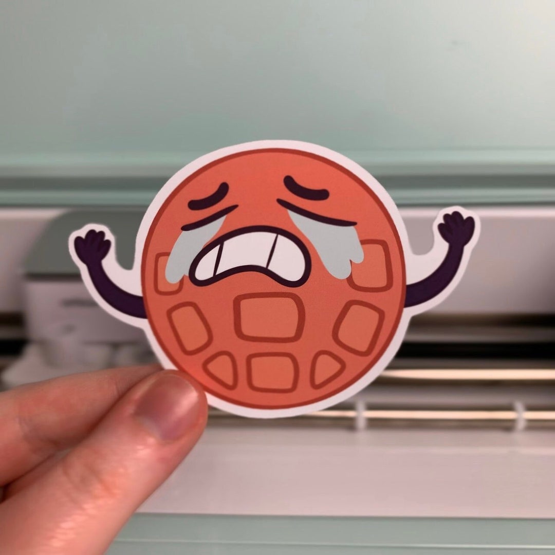 Steven Universe Waffle Inspired Sticker "crying Breakfast Friends ...