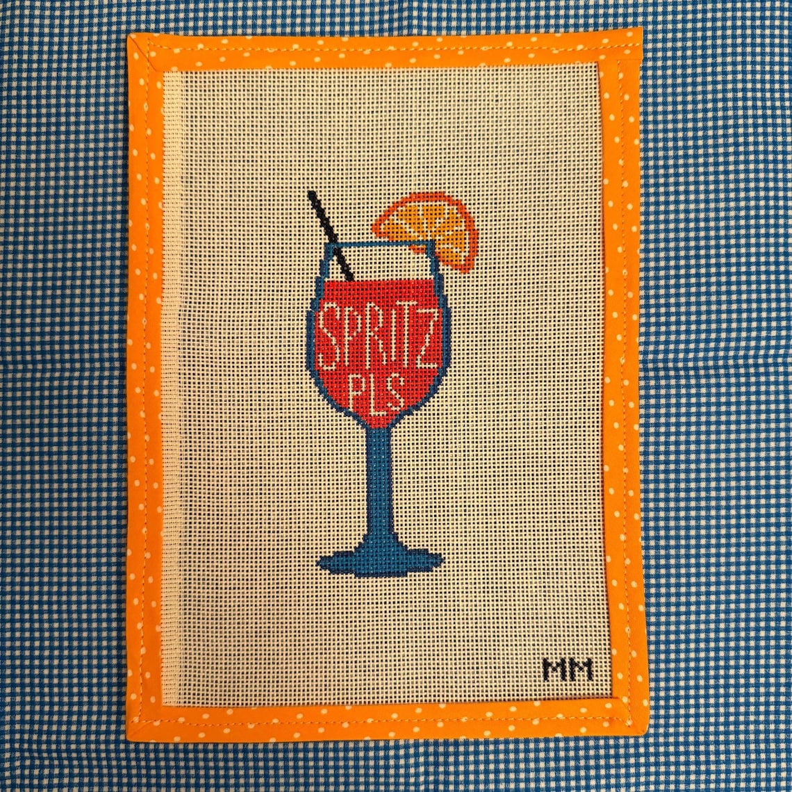 Aperol Spritz (spritz Pls) Handpainted Needlepoint Canvas - Etsy