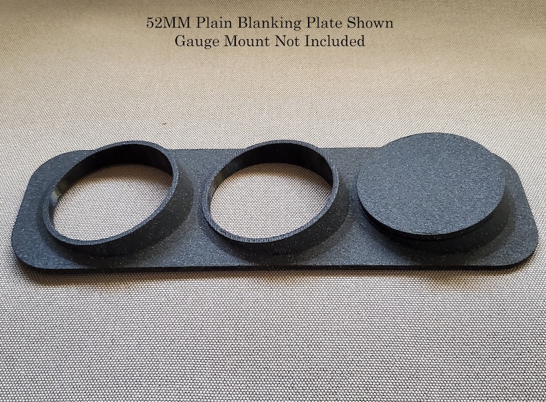 Gauge Blanking Plate, 52mm Blank Gauge Insert Plain or Vented ...