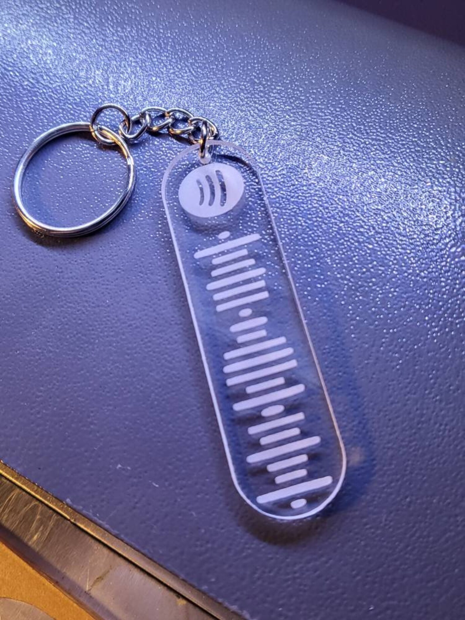 Engraved Personalized Spotify Scan Code Keychains - Etsy