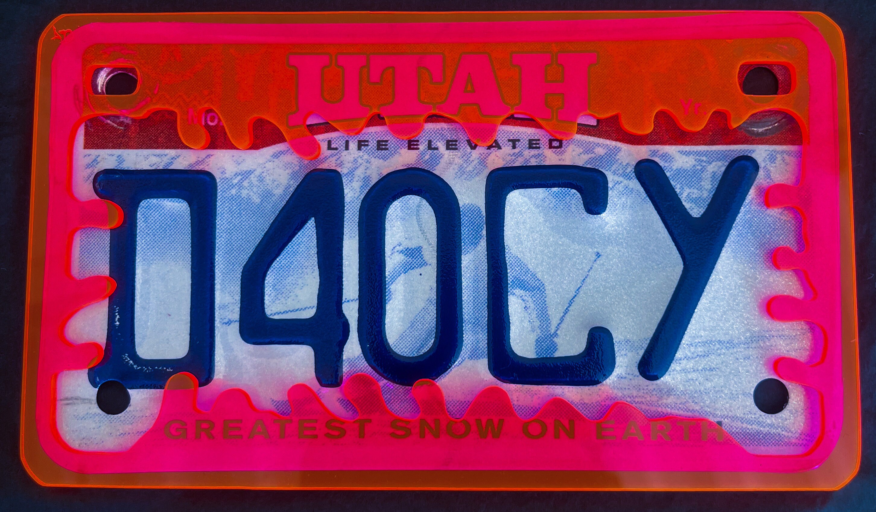 Motorcycle Slime Plate Frame - Etsy
