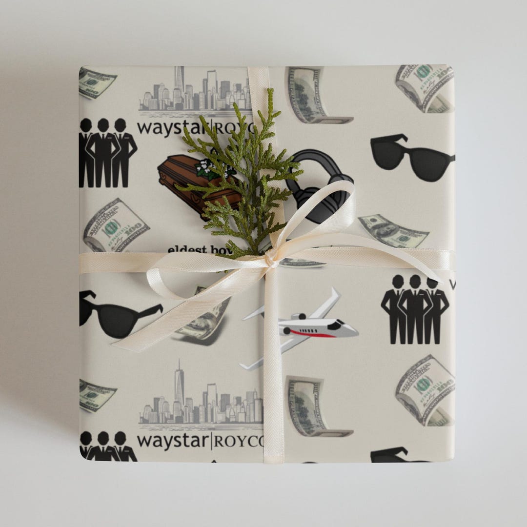 Succession Themed Wrapping Paper | Luxury Gift Wrap for Fans of ...
