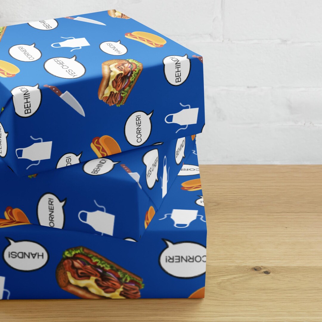 The Bear Themed Wrapping Paper | Unique Gift Wrap for Foodies | Perfect ...