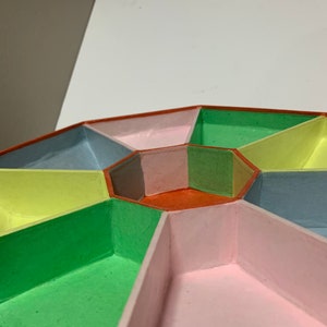 Handmade Traditional Korean Hanji Colorful Octagonal Organizer Box - Etsy