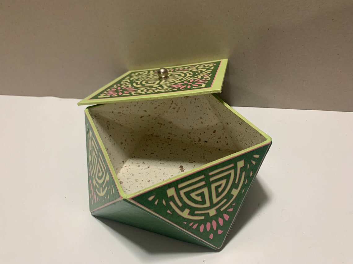 Small Handmade Traditional Korean Hanji Box With Lid - Etsy