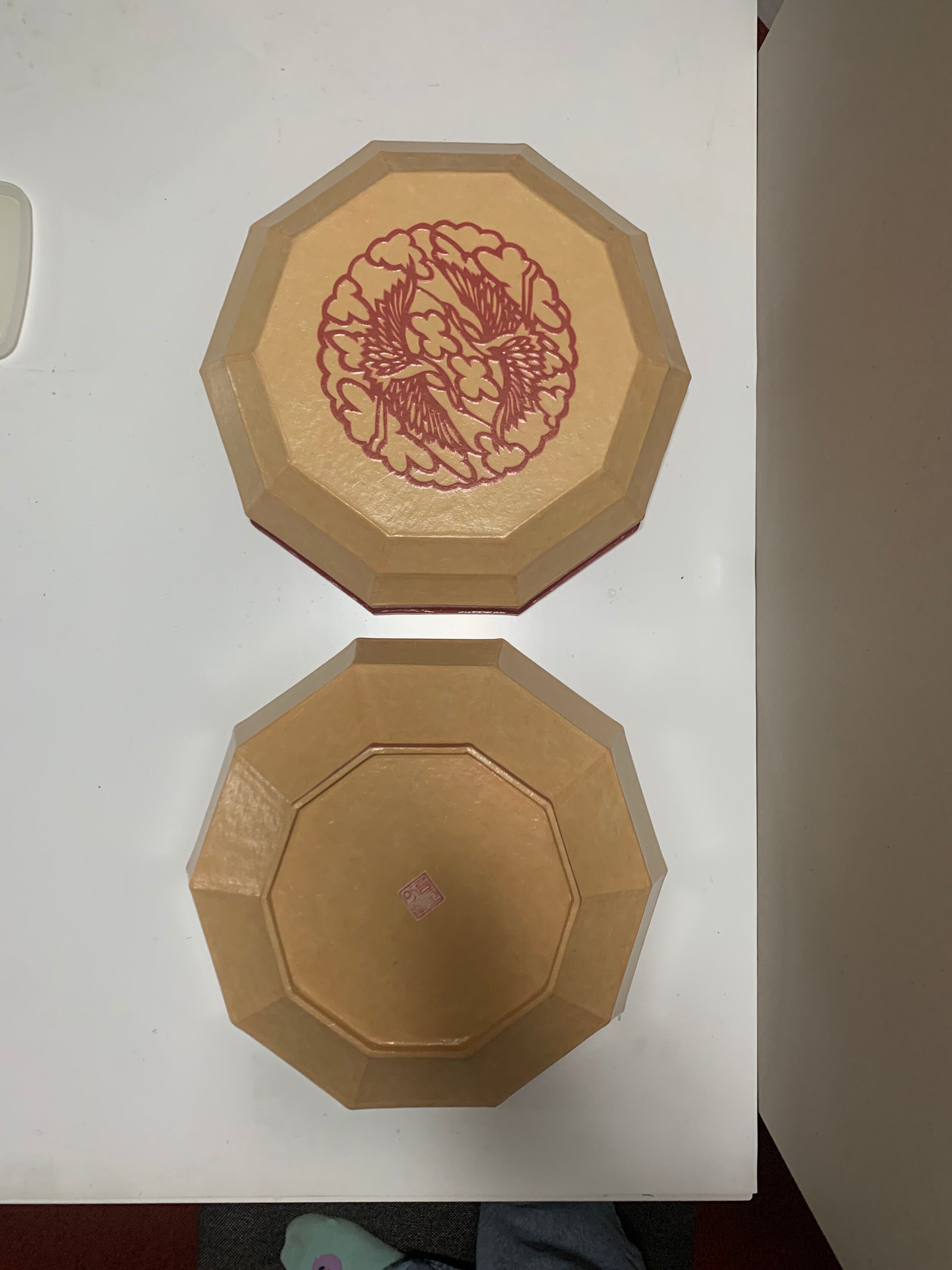 Traditional Hanji Peach Korean Sewing Box - Etsy