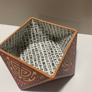 Small Handmade Traditional Korean Hanji Box With Lid - Etsy
