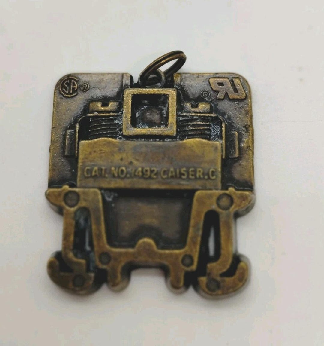 Allen Bradley Solid Brass Key Chain Pendant - the Shape of a 1492 ...