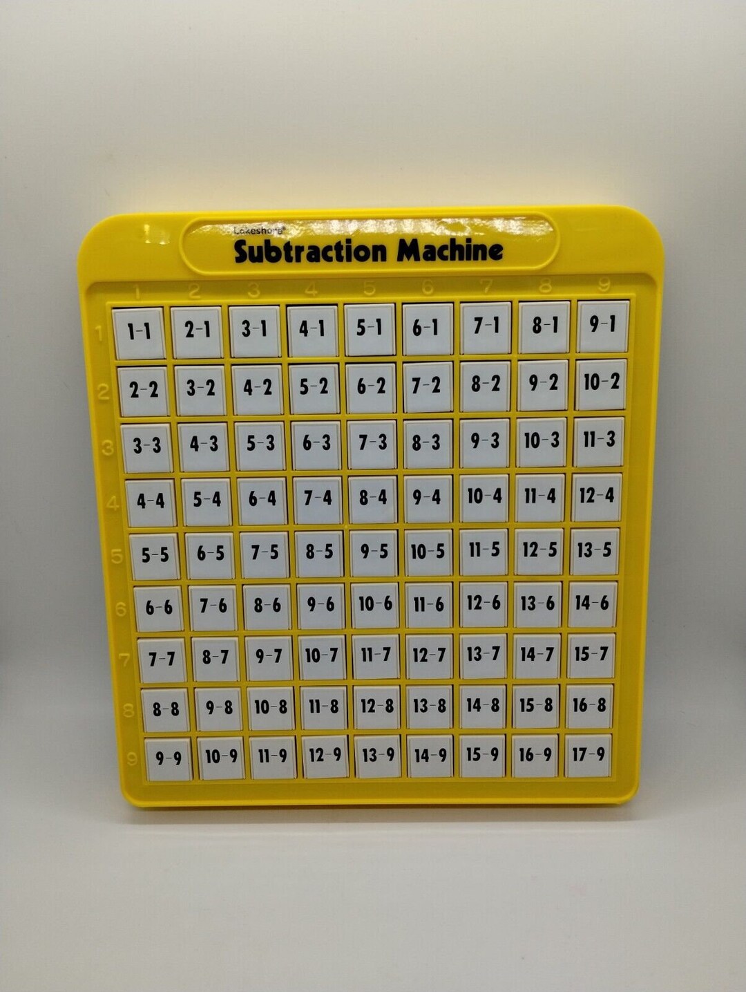 Lakeshore SUBTRACTION Push Button Machine Math Learning Toy Homeschool ...