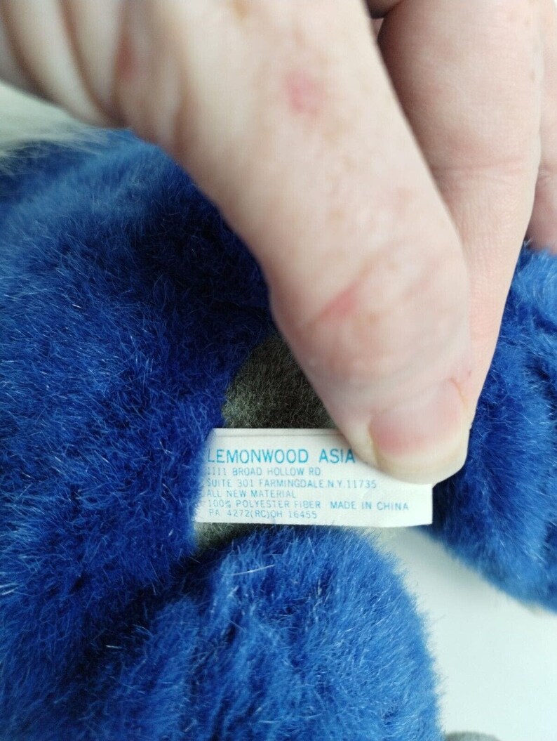 Vintage Plush Baboon Kay Bee Lemonwood Asia Blue Stuffed Animal 12 ...