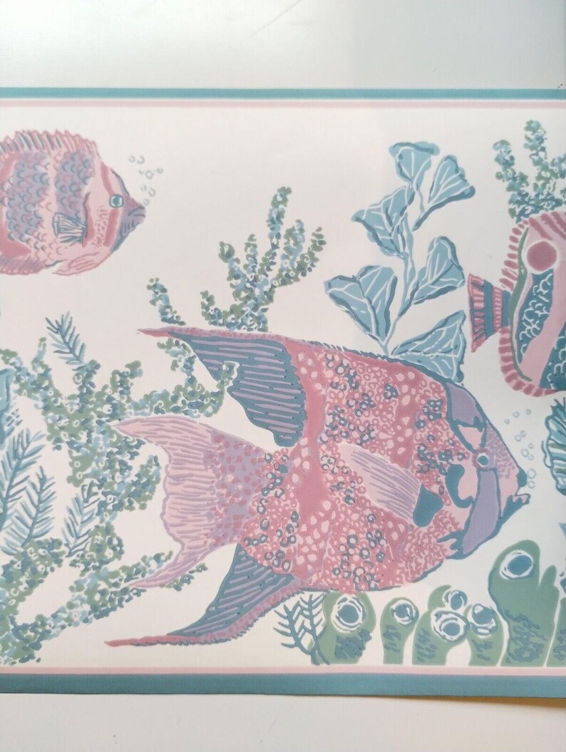 York Wallpaper Border 7" Fish Under Water - Nautical - Ocean Theme - 5 ...