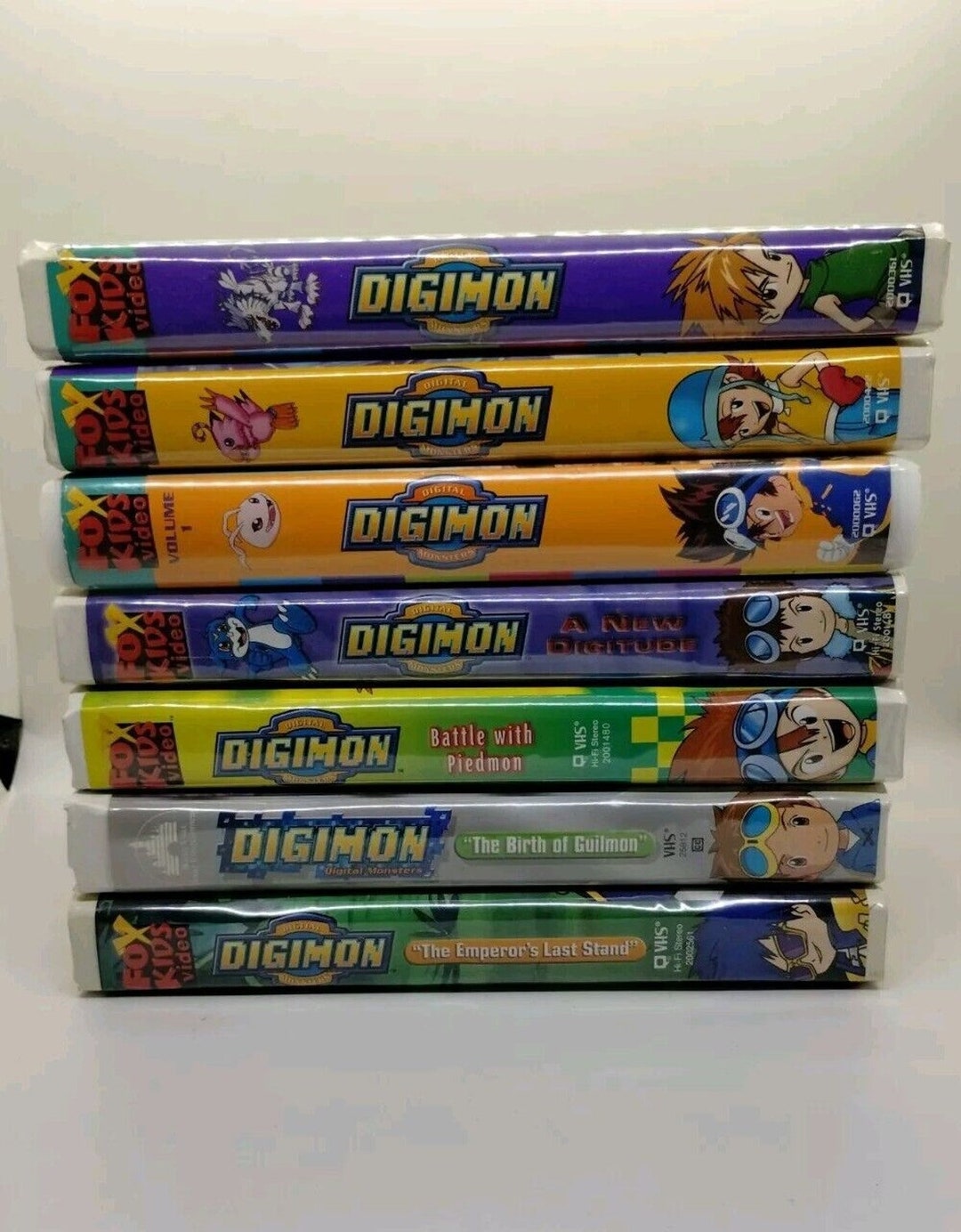 Vintage 2001 Digimon VHS Lot 7 of Digital Monsters - Etsy