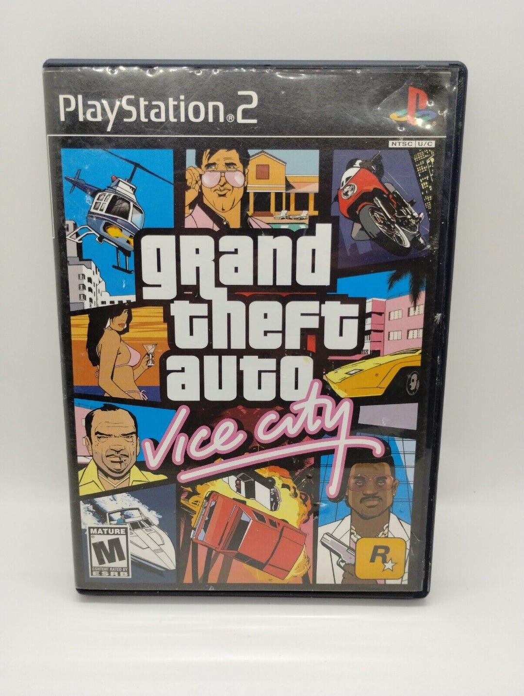 Grand Theft Auto Vice City Playstation 2 - PS2 - No Manual - Poster ...
