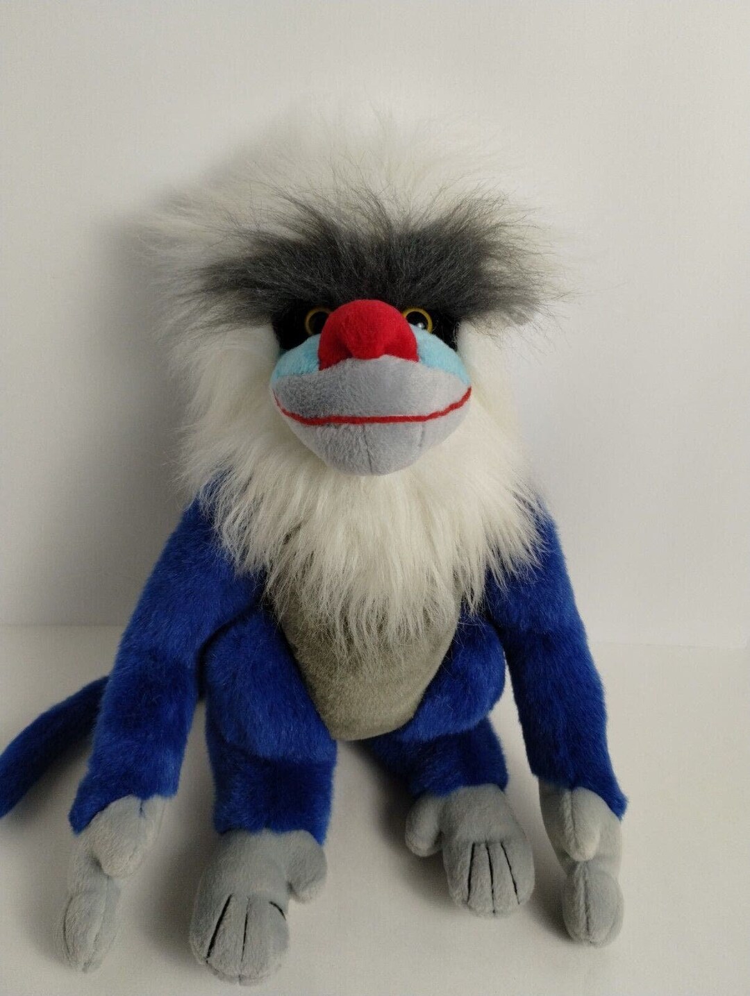 Vintage Plush Baboon Kay Bee Lemonwood Asia Blue Stuffed Animal 12 ...