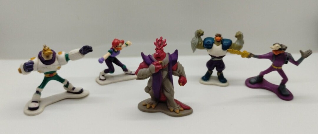 5 Disney Mighty Ducks Mini Figures 3 Dragaunus Grin - Etsy