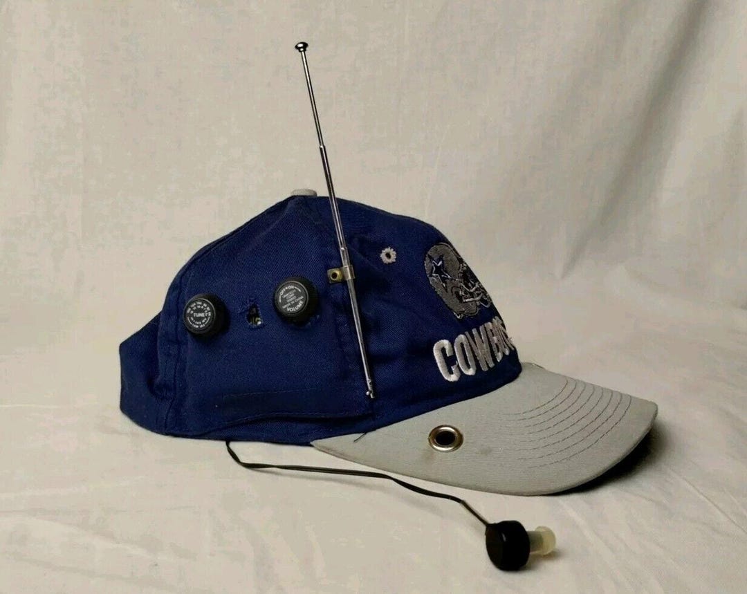 Vintage Dallas Cowboys AM FM Radio Hat Cap Snapback WORKS Read ...