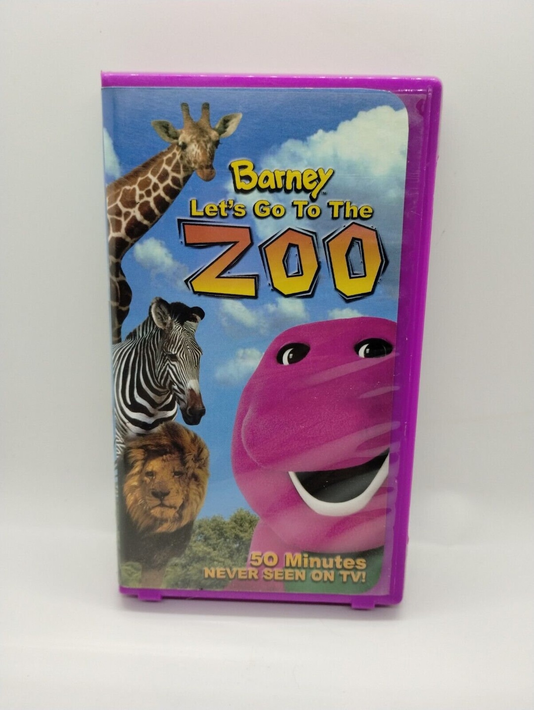 Barney Let's Go to the Zoo VHS 2001 Movie Tape Children's Purple ...