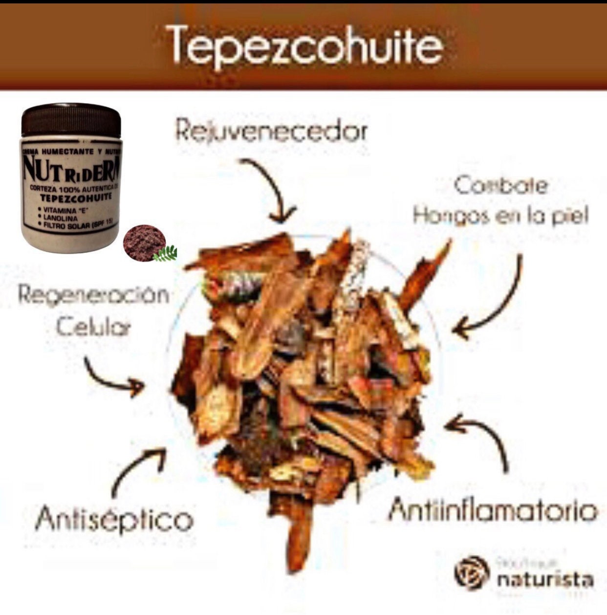 NUTRIDERM TEPEZCOHUITE, With Vitamin E, Lanolin & SPF 15, Acne, Paño ...