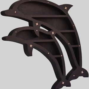 Dolphin Crystal Shelf, Crystal Shelf, Crystal Display, Dolphin Home ...