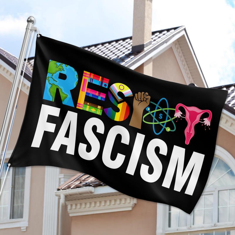 No Fascism Yard Sign - Etsy