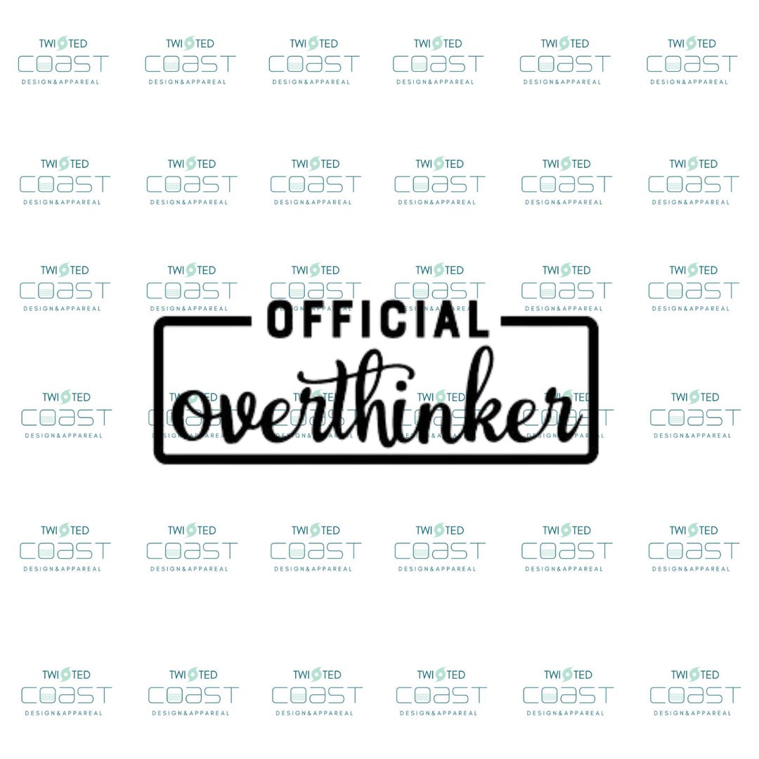 Official Overthinker SVG - Etsy