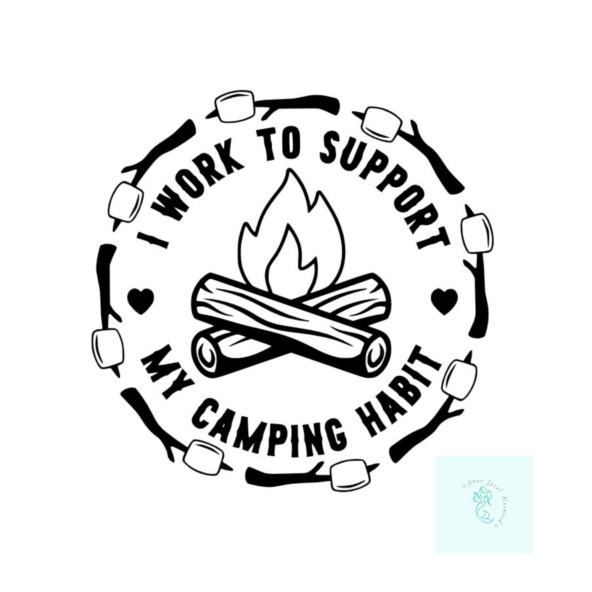 Camping Habit SVG | Etsy