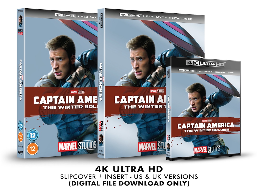 Marvel Studios Captain America: the Winter Soldier Custom 4K Blu-ray ...