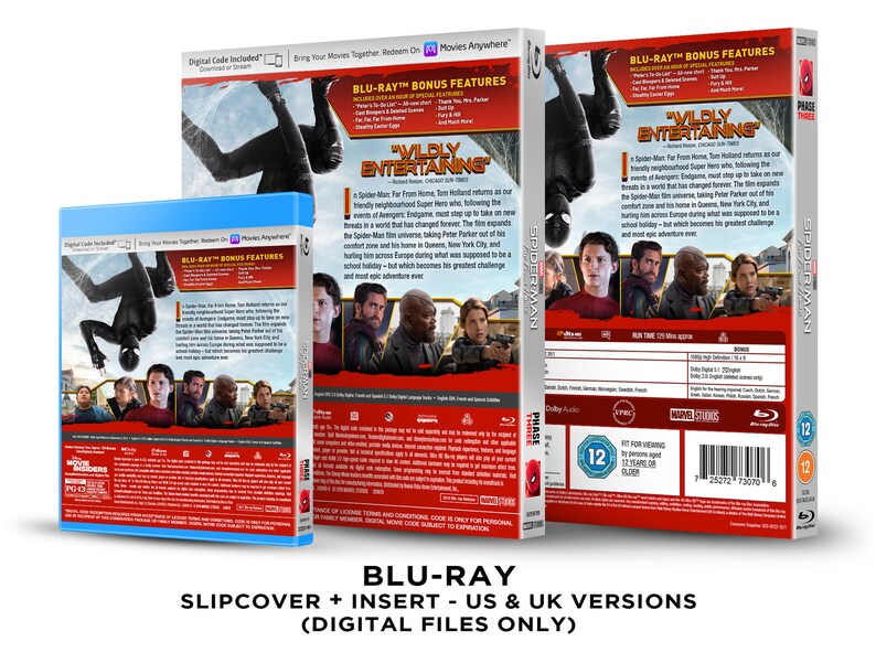Marvel Studios Spider-man: Far From Home Custom Blu-ray Slipcover Insert Set DOWNLOAD - Etsy ...