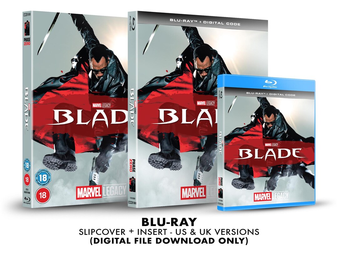 Marvel Blade Custom Blu-ray Slipcover + Insert Set [DOWNLOAD] - Etsy