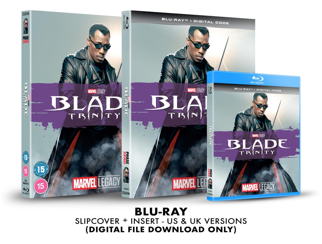 Marvel Blade Trinity Custom Blu-ray Slipcover + Insert Set [DOWNLOAD ...