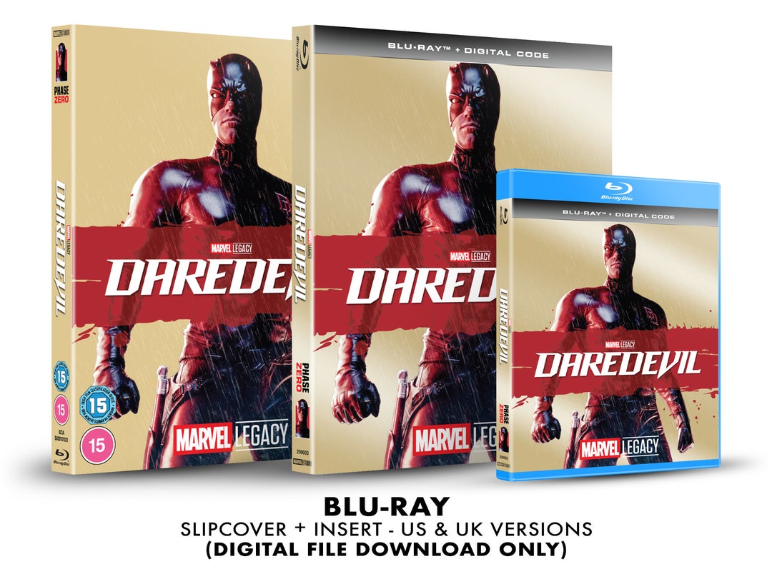Marvel Daredevil Custom Blu-ray Slipcover + Insert Set DOWNLOAD] - Etsy