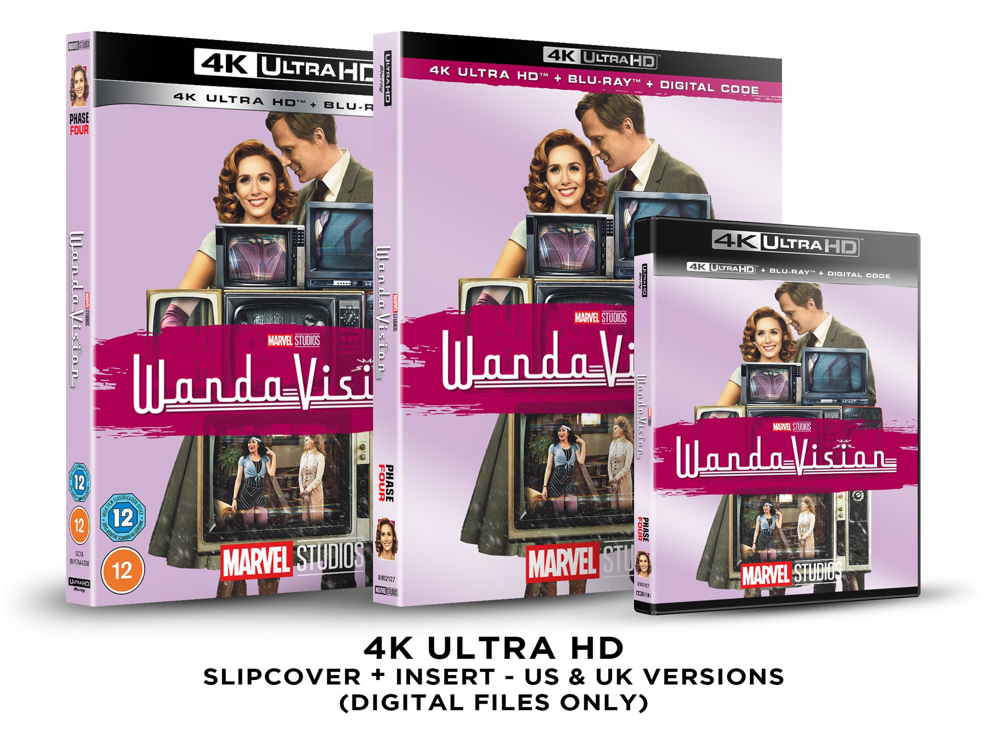 Marvel Studios Wandavision 4K Blu-ray Slipcover Insert Set DOWNLOAD - Etsy