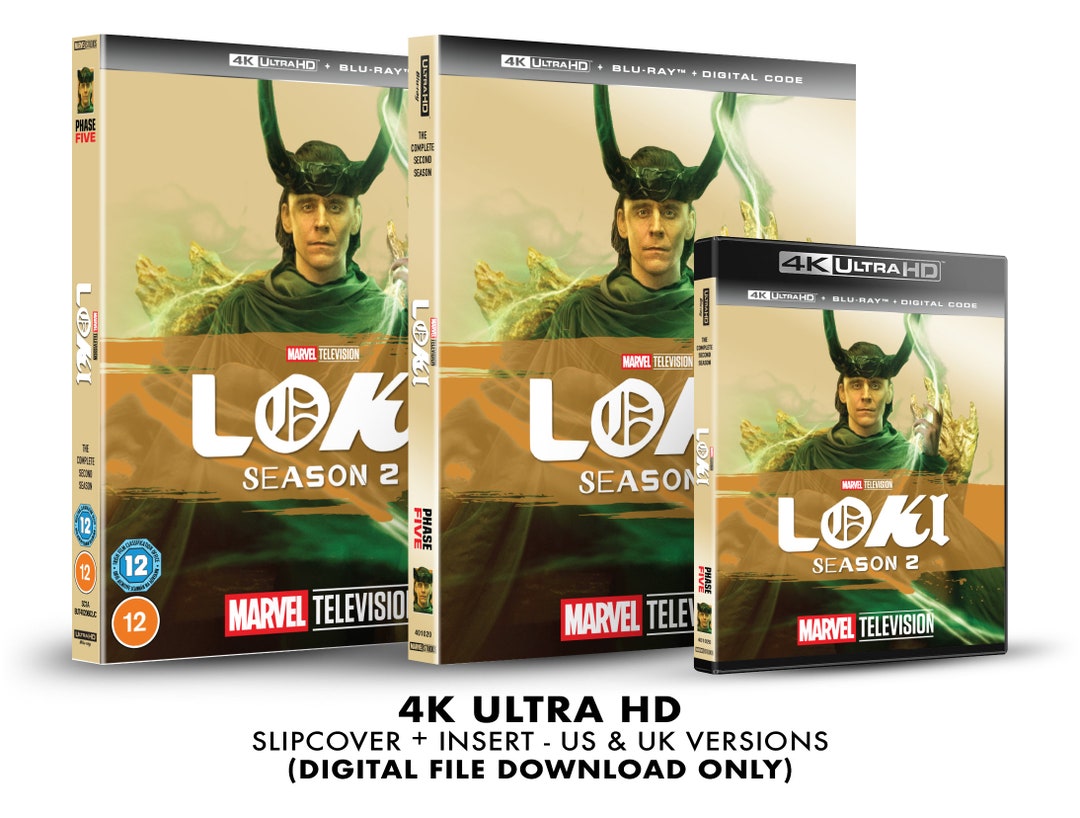 Marvel Studios Loki - Season 2 Custom 4K Blu-ray Slipcover + Insert Set ...