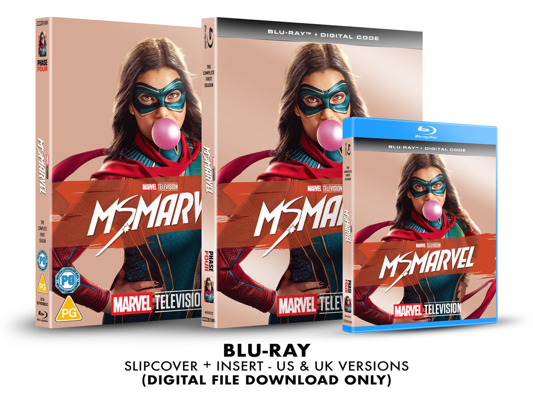 Marvel Studios Ms. Marvel Custom Blu-ray Slipcover + Insert Set ...