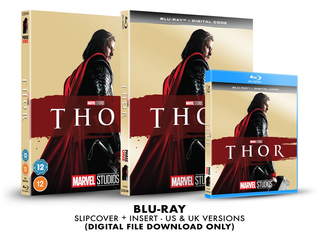 Marvel Studios Thor Custom Blu-ray Slipcover + Insert Set DOWNLOAD] - Etsy