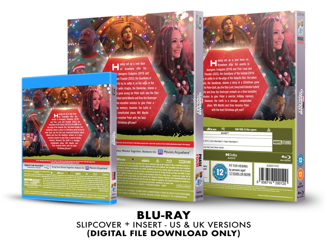 Marvel Studios Guardians of the Galaxy Holiday Special Custom Blu-ray ...
