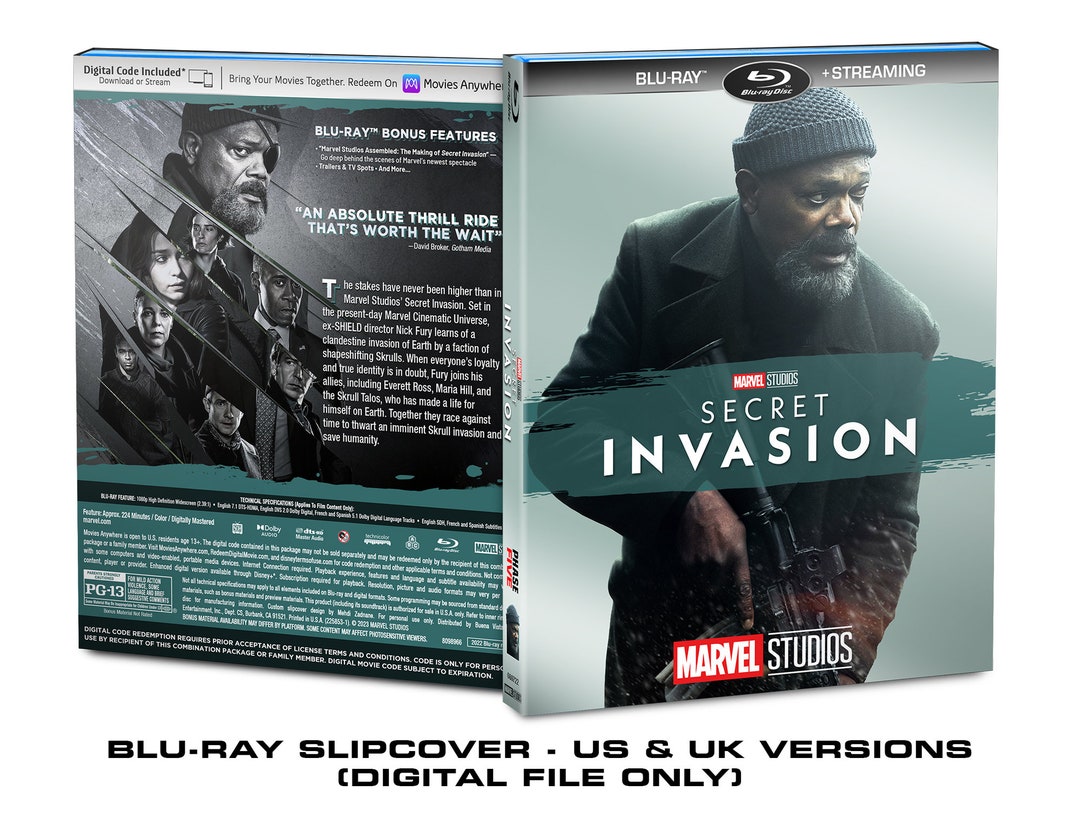 Marvel Studios Secret Invasion Custom Blu-ray Slipcover DOWNLOAD - Etsy