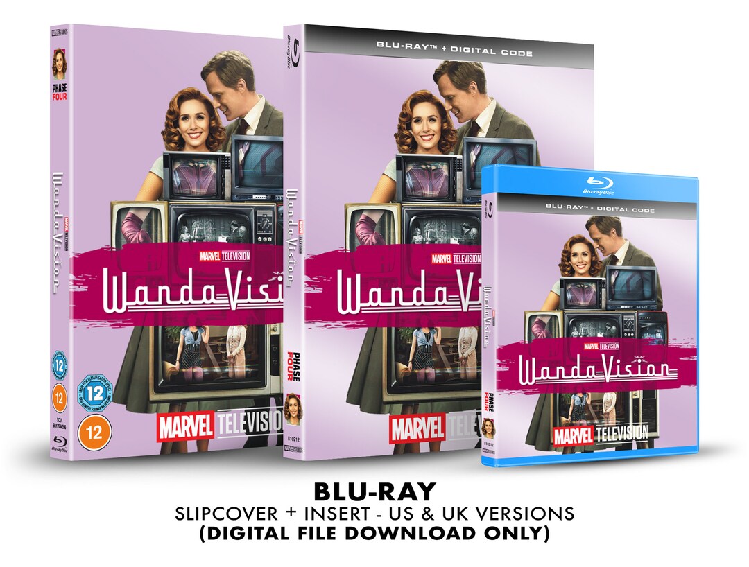 Marvel Studios Wandavision Blu-ray Slipcover + Insert Set [DOWNLOAD] - Etsy