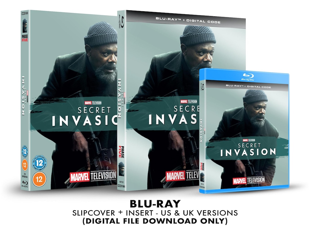 Marvel Studios Secret Invasion Custom Blu-ray Slipcover + Insert Set ...