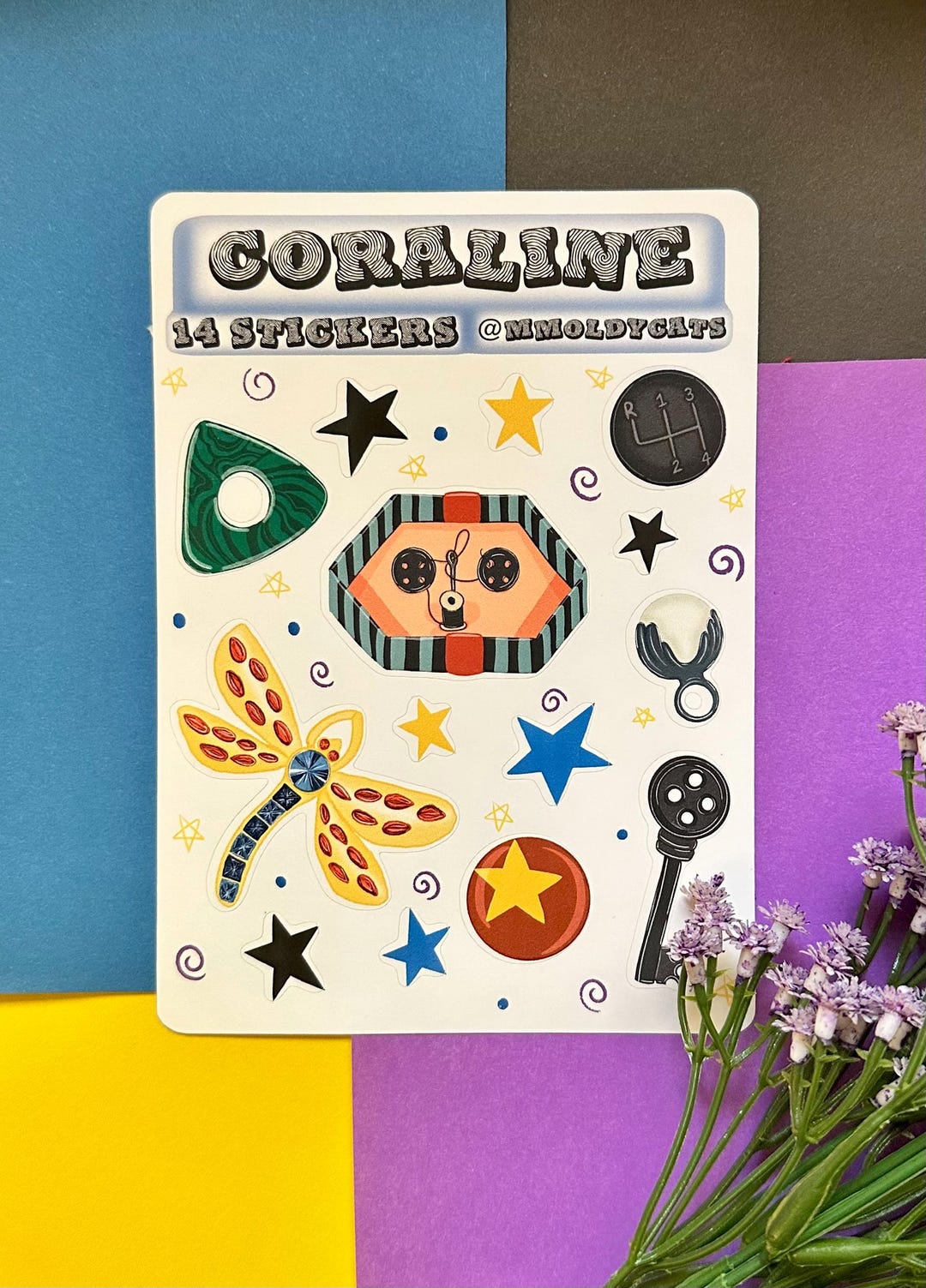 Coraline Stickers, Matte Vinyl Decals, Journal Stickers (14pc) - Etsy