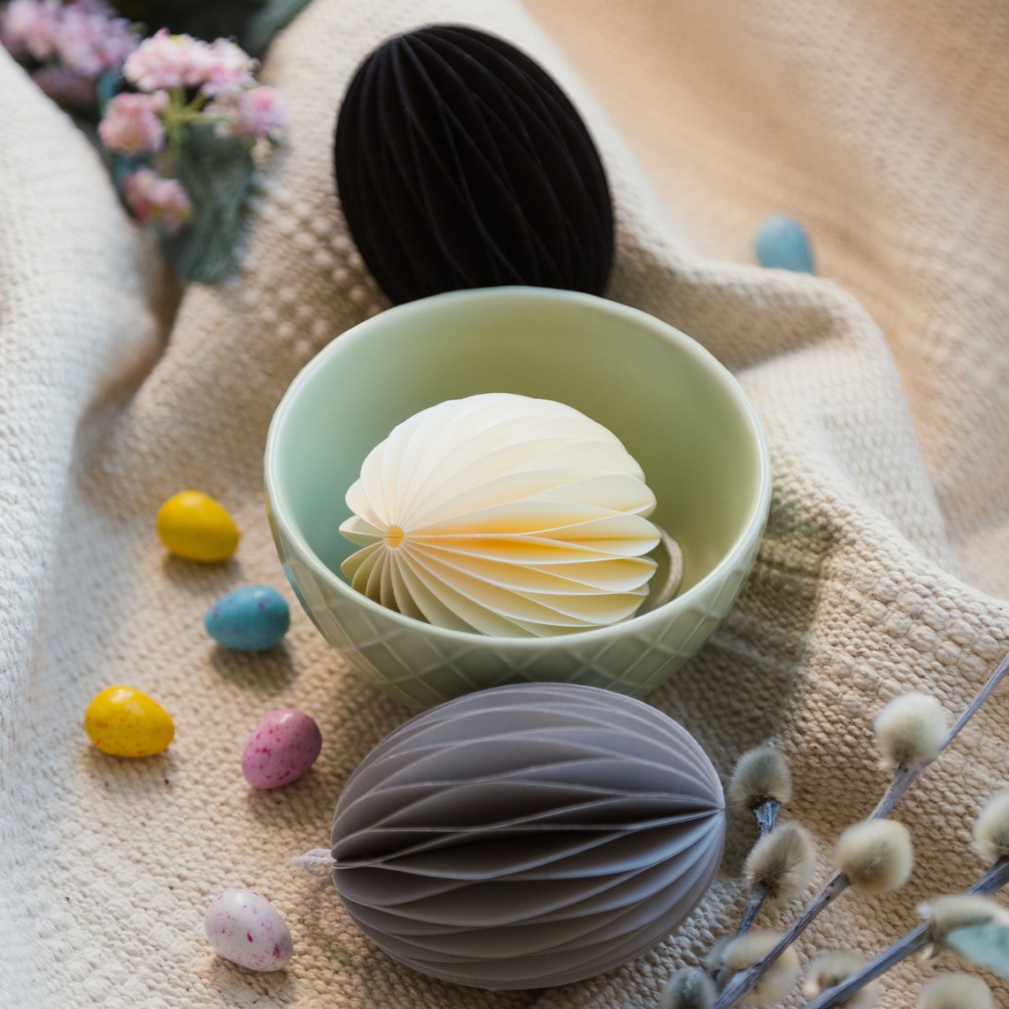 Easter Decoration Easter Egg paper Handmade Decoration Paper Egg ...