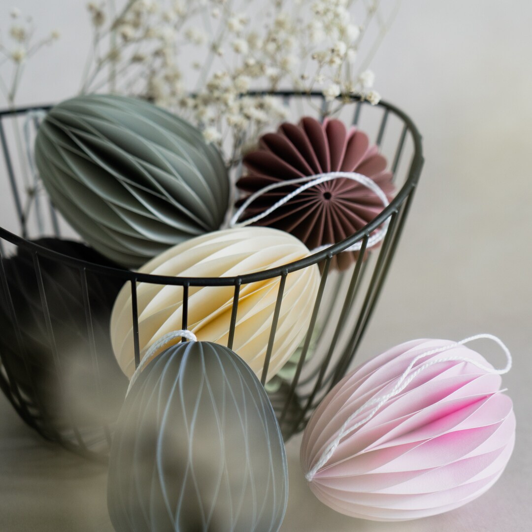 Easter Decoration - Easter Egg -paper Handmade Decoration- Paper Egg ...