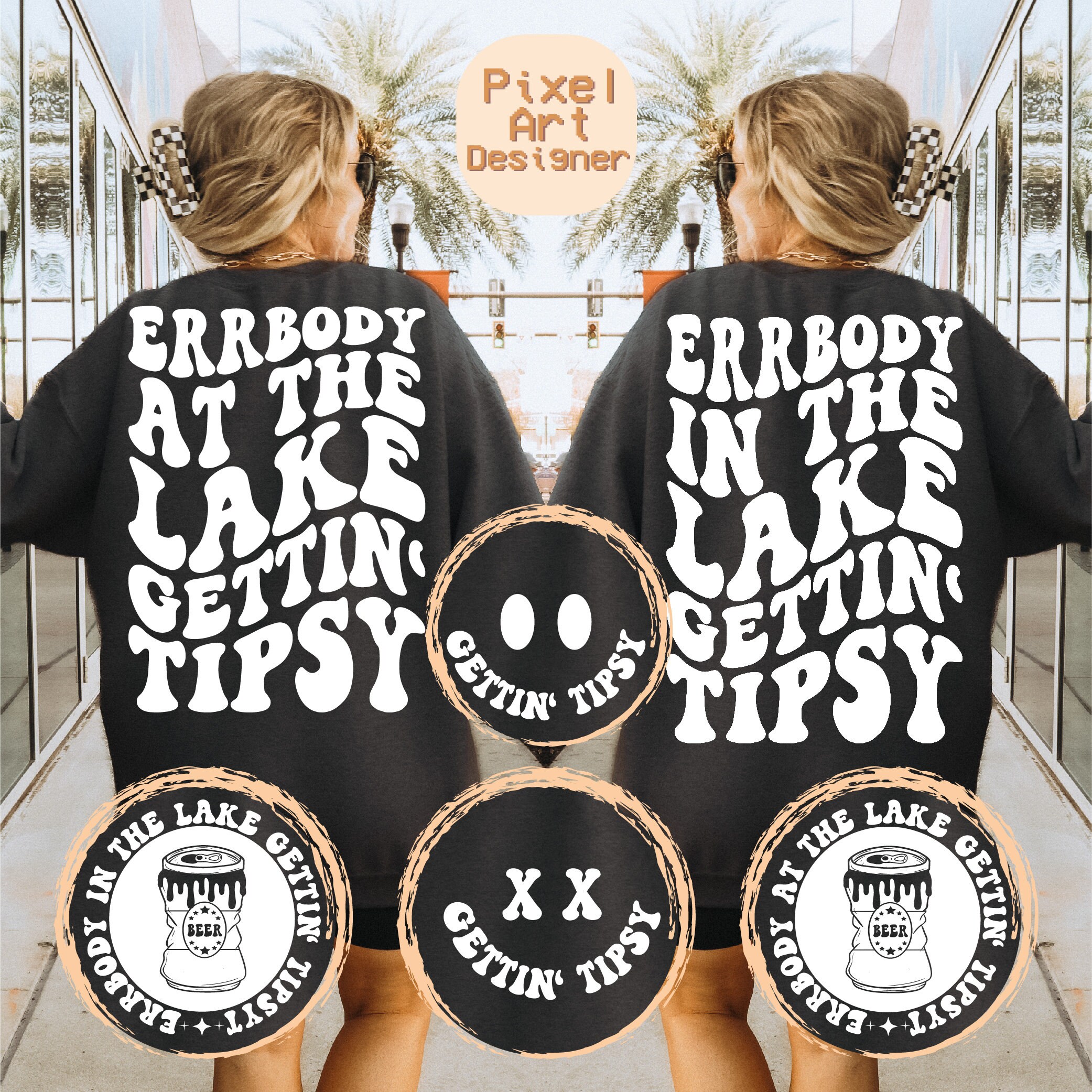 Everybody at the Lake Getting Tipsy Svg Png, Lake Svg, Vacay T-shirt ...
